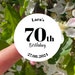Personalised Birthday Stickers, 70th, Custom, Customise the Date, 30th ...