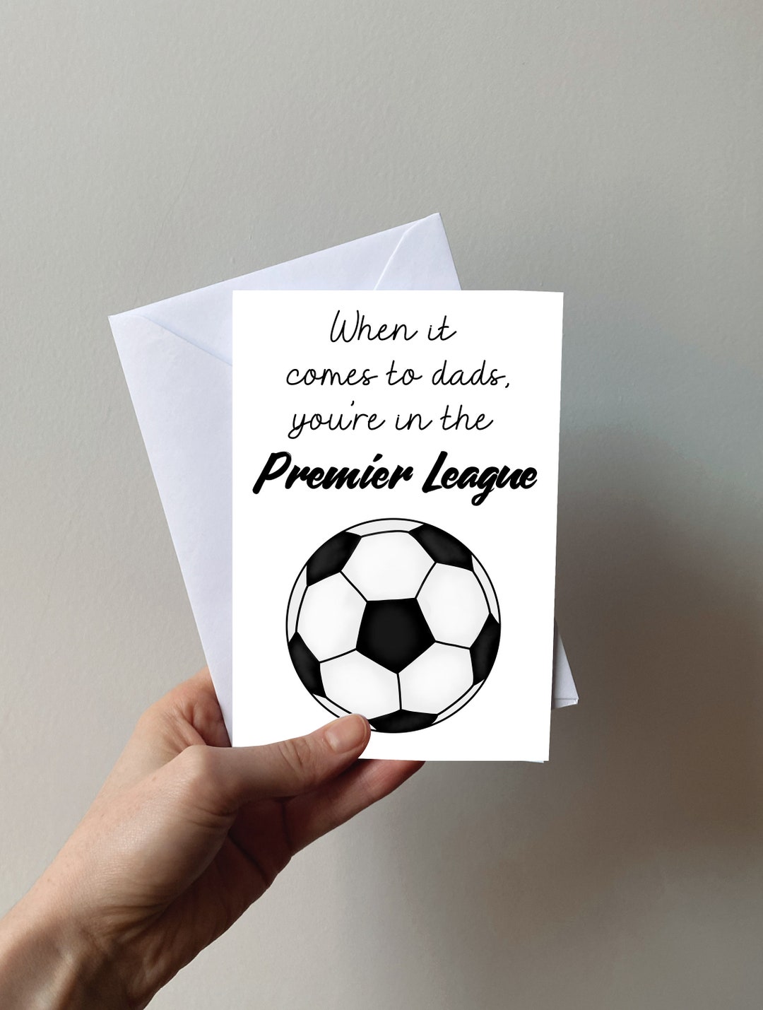 Happy Father's Day Card Football Fan, Eco Friendly, Football, Sport ...