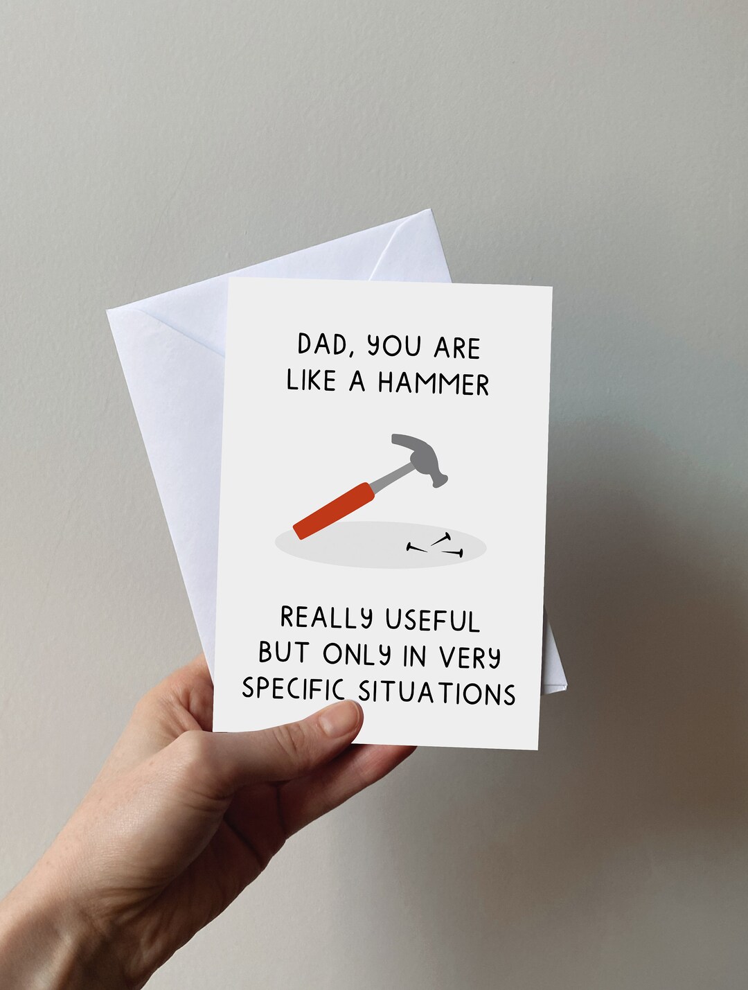 Dad, You Are Like a Hammer Card - Father's Day Card, Dad, Saw, Tool ...