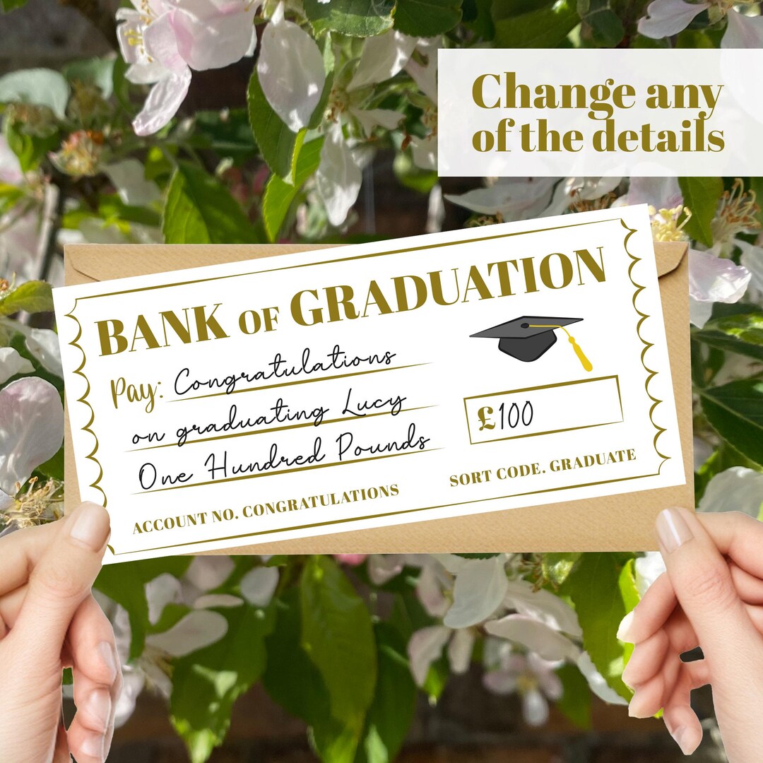 Personalised Graduation Voucher | Graduate Reveal Gift | Gift Reveal ...