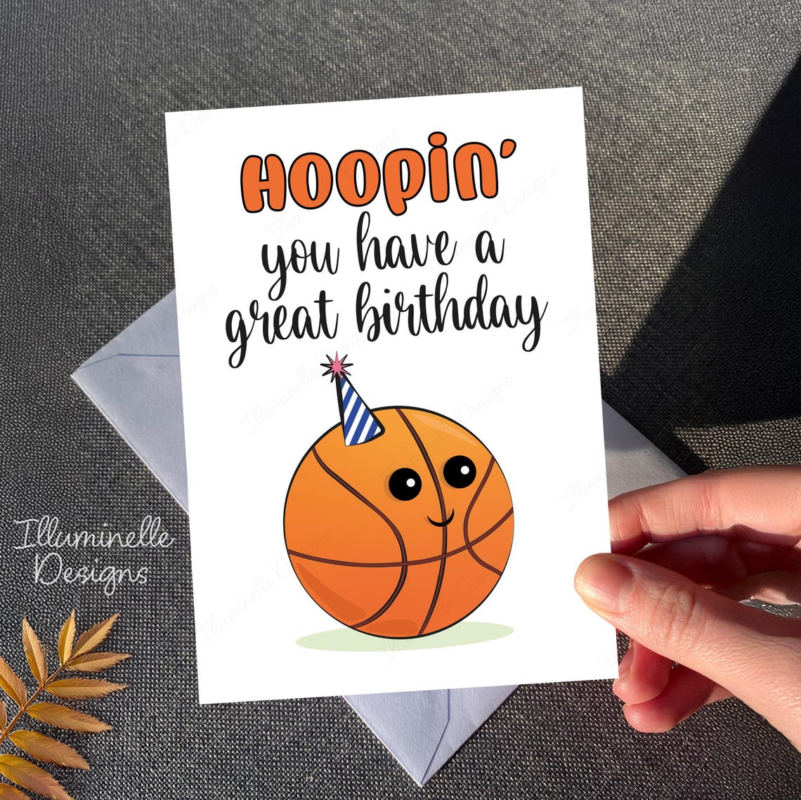 Basketball Birthday Card: Sports-themed Card - Etsy