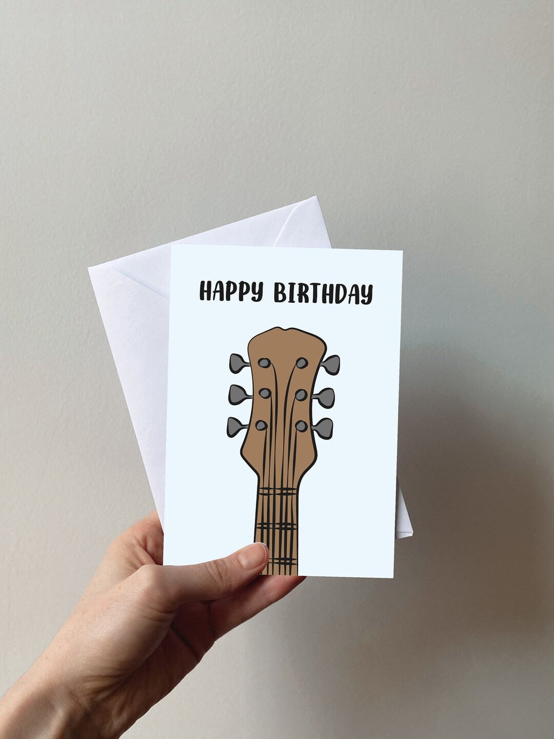 Guitar Birthday Card, Music, Guitar, Electric, Musician, Guitar Lover ...