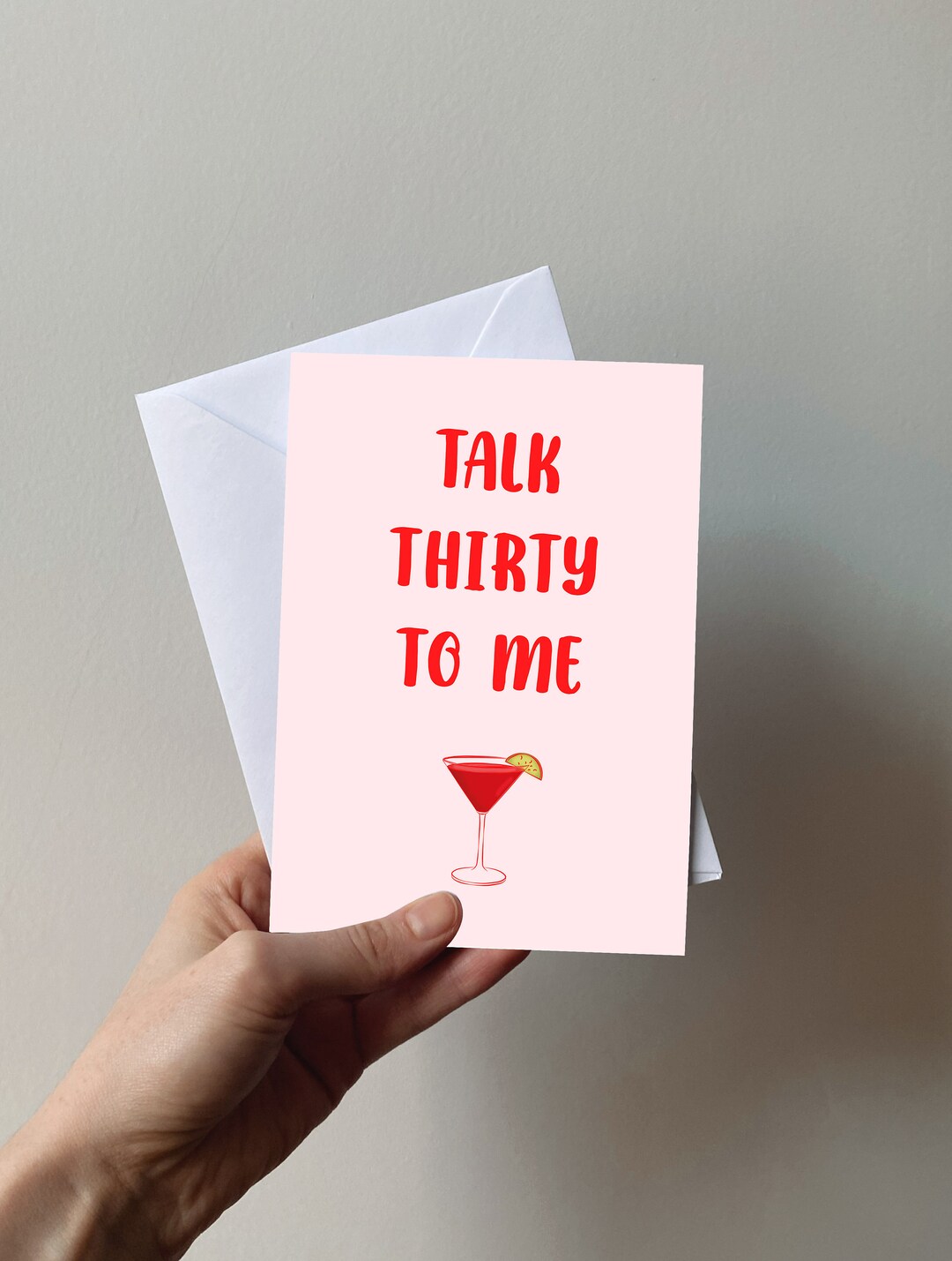 Talk Thirty to Me Card - 30th Birthday Card, Alcohol, Funny 30th ...