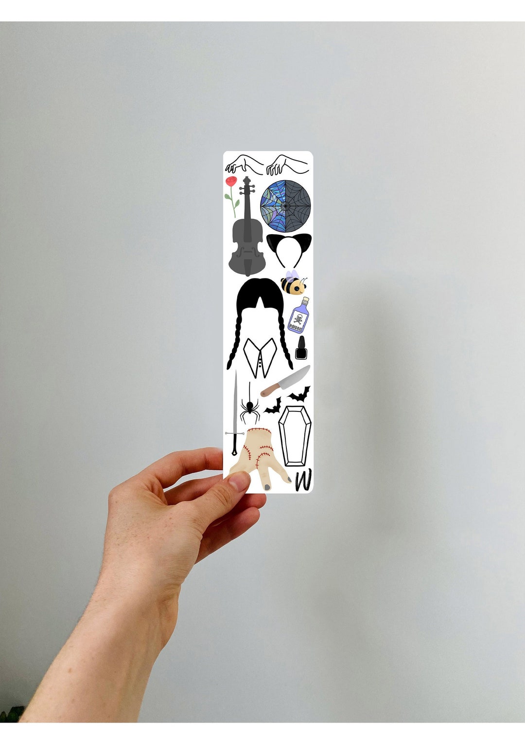 Wednesday Addams Series Inspired Bookmark Perfect for Book Lovers/ Fans ...