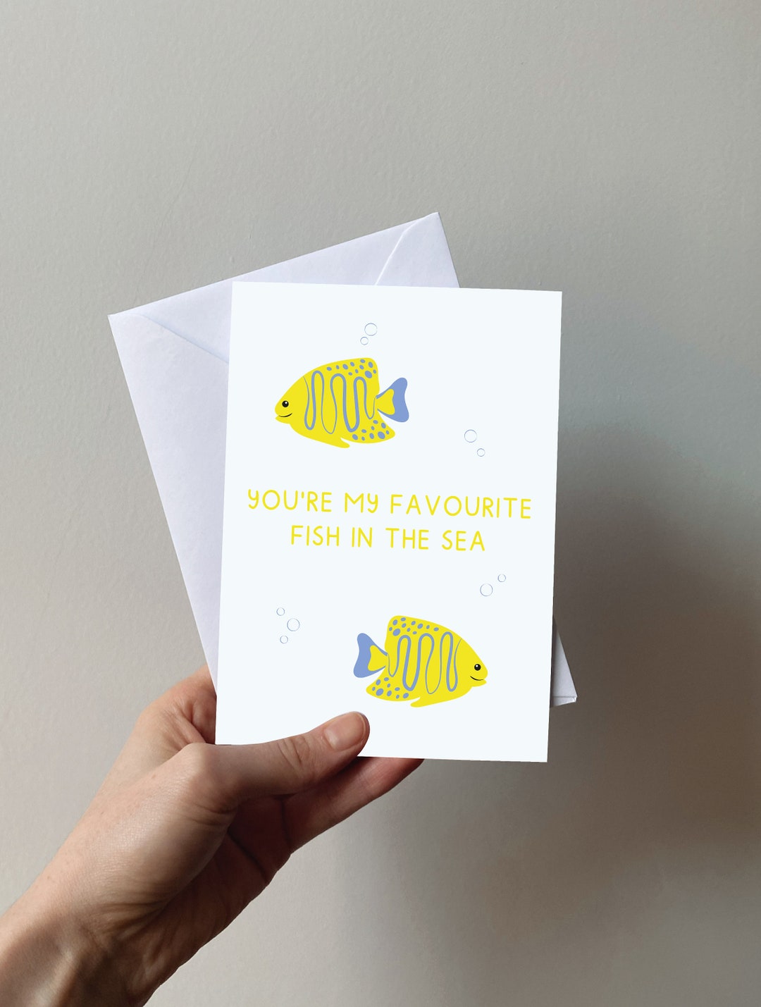 Your My Favourite Fish in the Sea Card, Romantic, Love, Fish, Sea ...