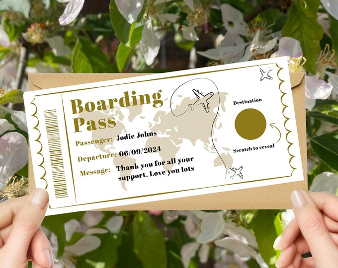 Cruise Trip Personalised Scratch Reveal, Scratch Reveal for Surprise ...