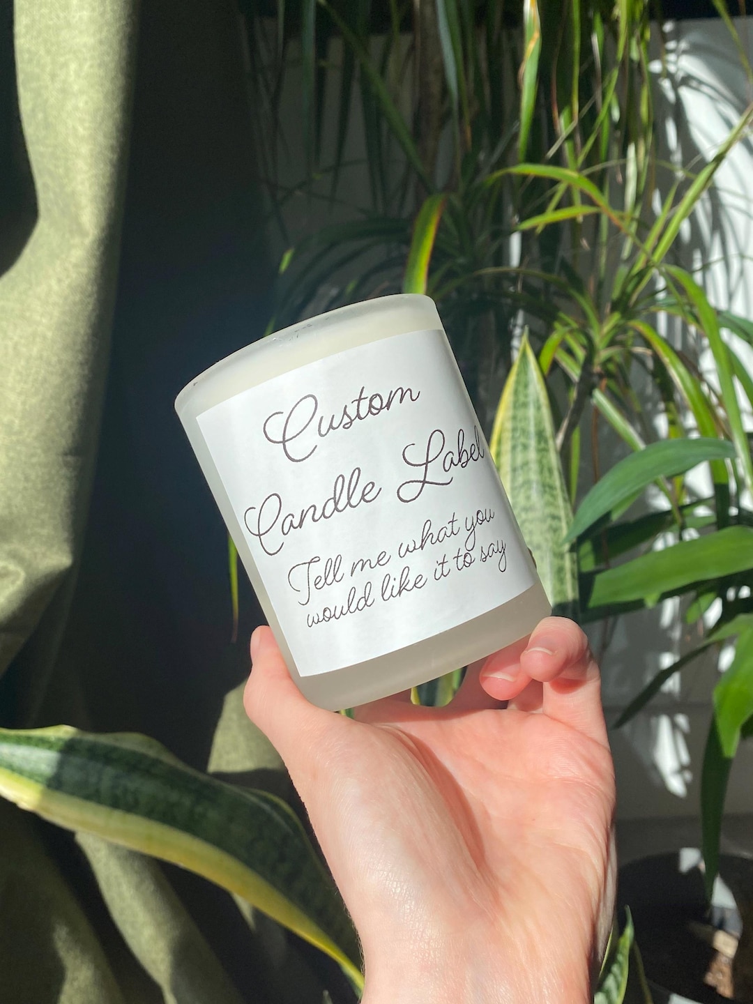 Personalised Custom-made Candle Label, Personalised Candle Gift, Custom ...