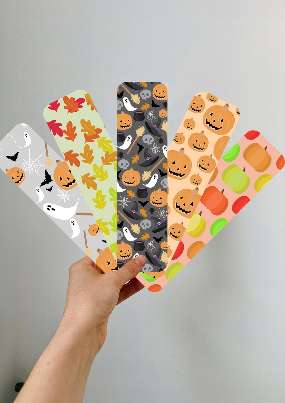 5 Halloween Bookmarks Multiple Options Book Lovers/ Fans of Halloween ...