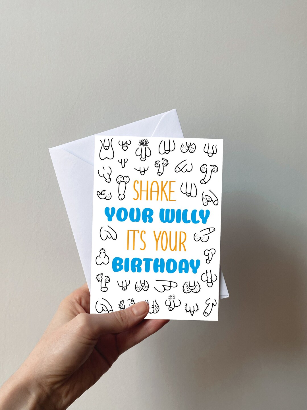 Shake Your Willy It's Your Birthday - Funny Willy Card for Him ...