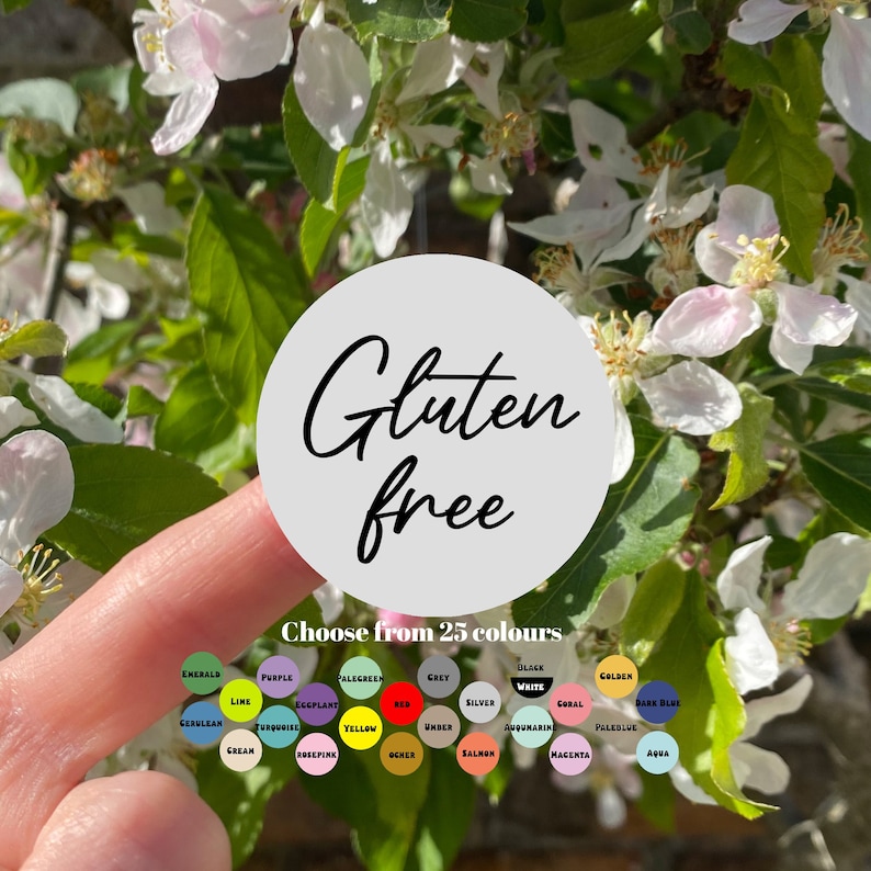 Gluten-free Stickers, Gluten Free, Bakers/chocolatier Business Labels ...
