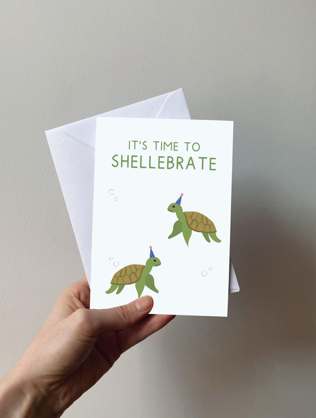 Turtle Birthday Card: Funny Pun Greeting - Etsy