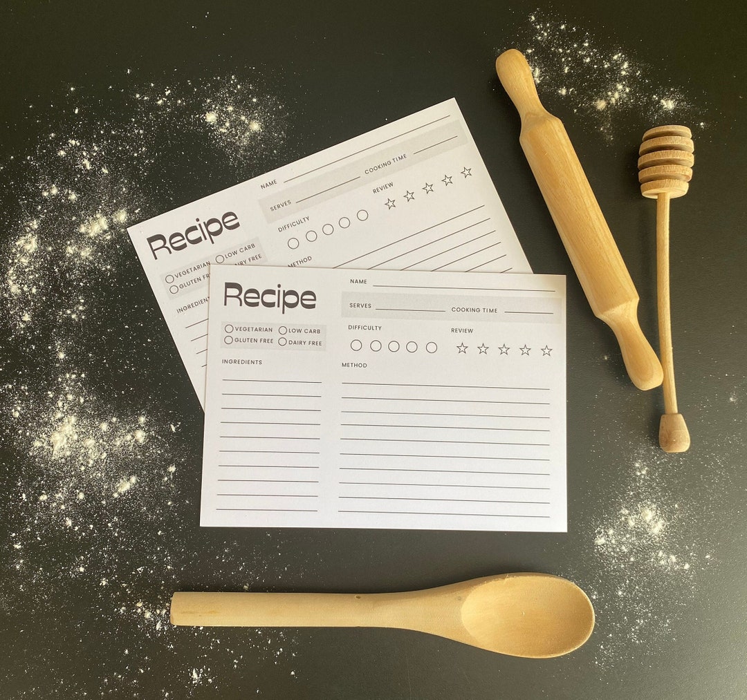 Recipe Cards Are Perfect to Add Your Favourite Recipes To. Can Pick ...