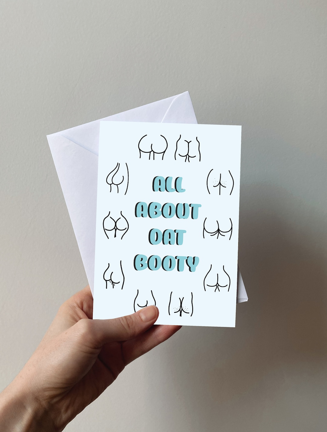 All About Dat Booty Card Funny Butt Card for Him/ Her, Happy Birthday ...