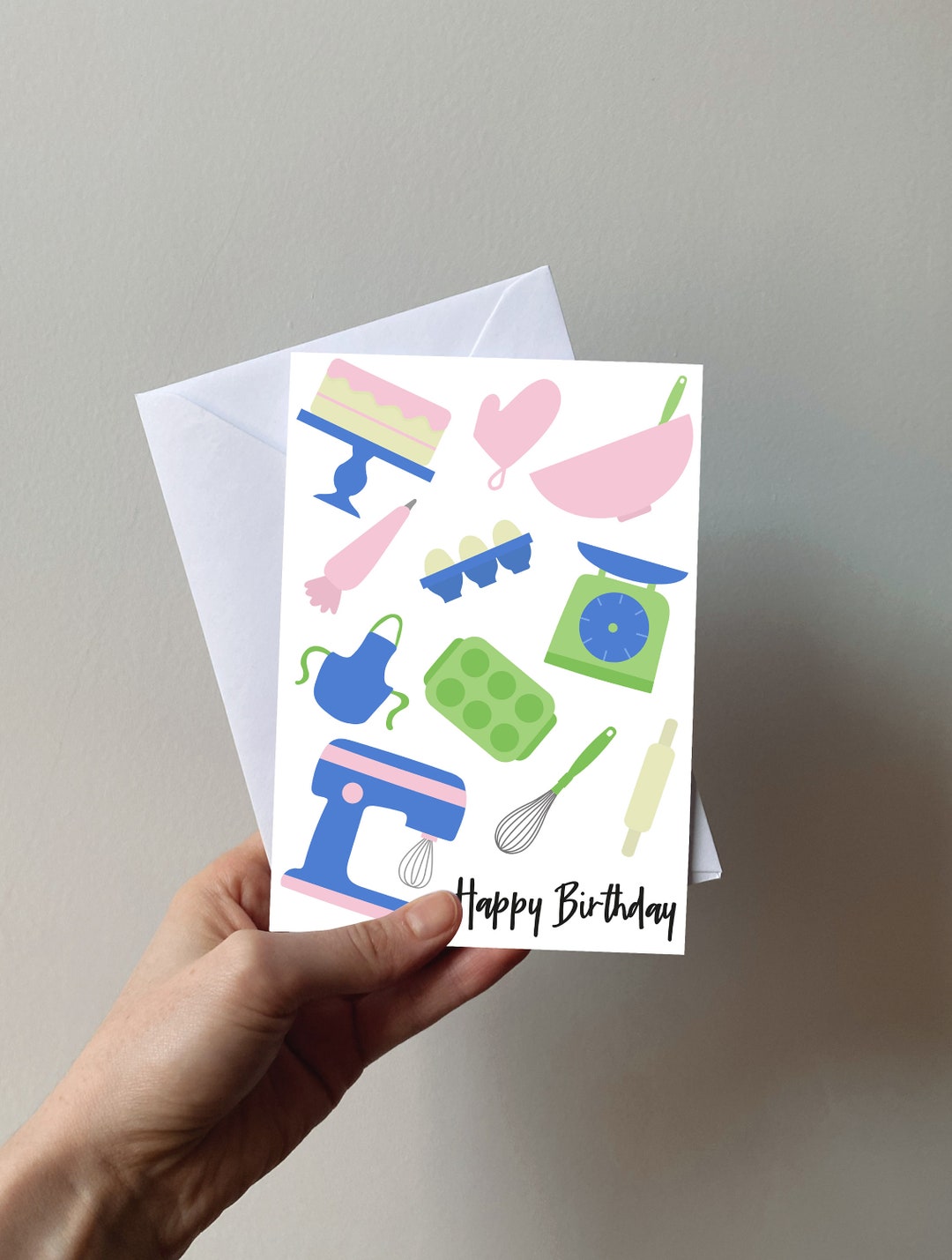 Baking Birthday Card, Cooking, Cakes, Baking Card, Cooking Card ...
