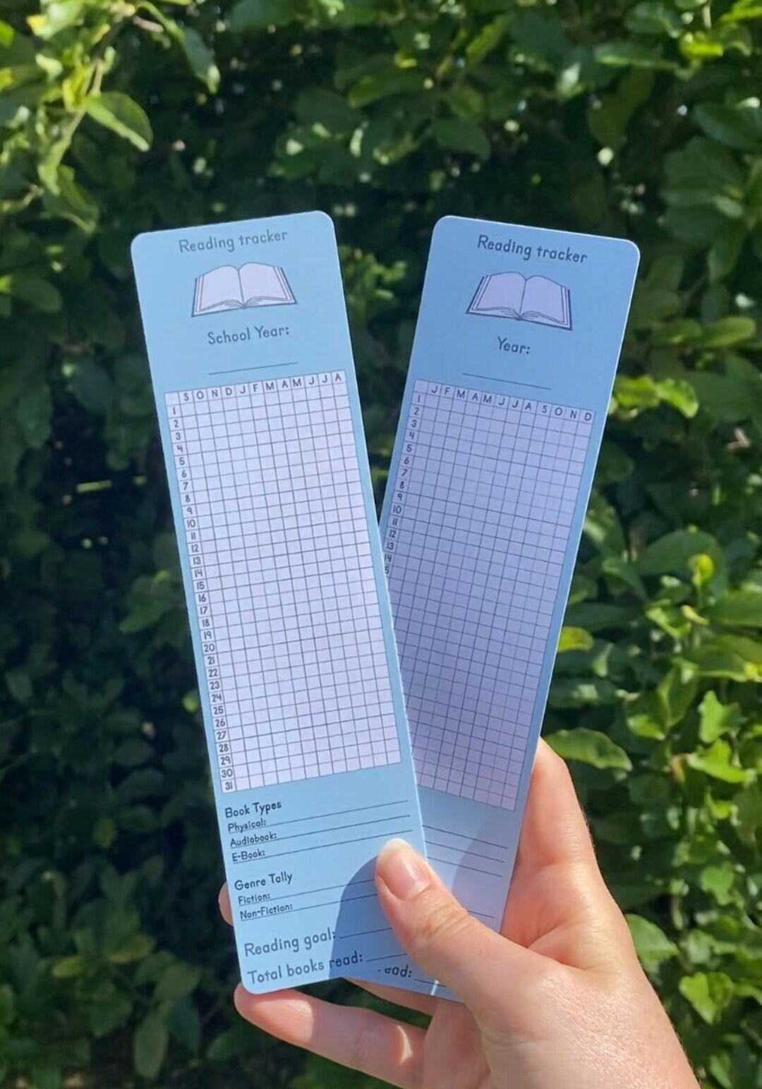 Yearly Reading Tracker Bookmark | Colour-in Habit Log | School or ...