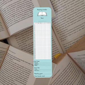 Reading Habit Tracker Bookmark! (book Tracker Bookmark) -eco Friendly ...