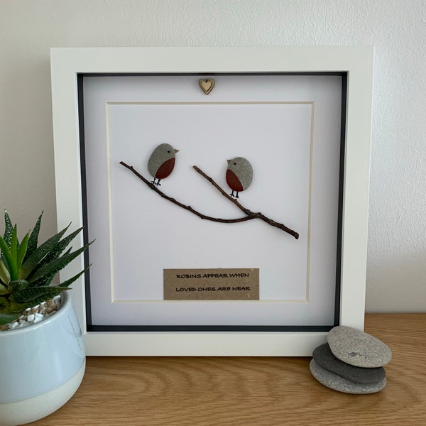 Robin Pebble Art - Etsy UK
