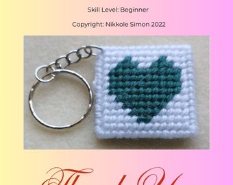 Paw Print Key Chain Pattern for Plastic Canvas - Etsy