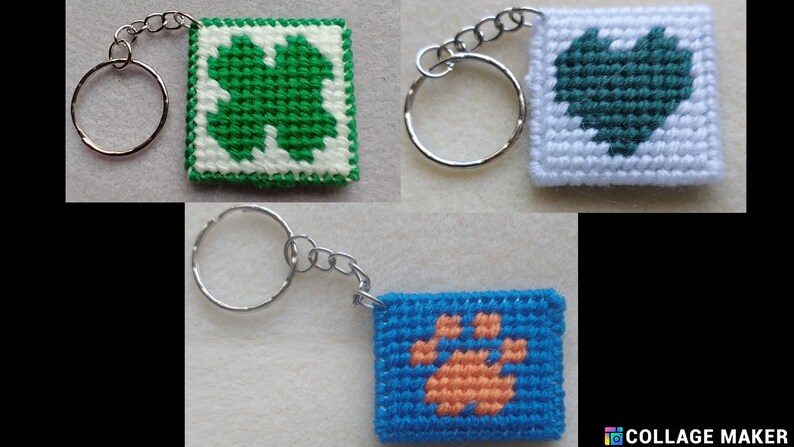 BUNDLE - Plastic Canvas Key Chain (PATTERNS ONLY) - Etsy