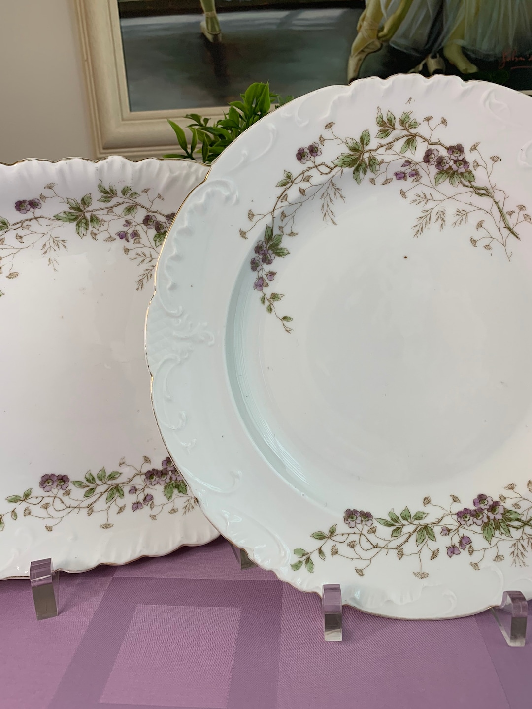 Serving Platter Antique Serving Platter Vintage Baroque Plate - Etsy