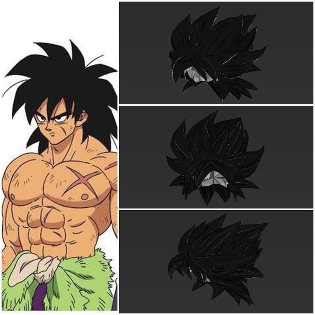 Broly DBS Pepakura Foam Wig - Etsy
