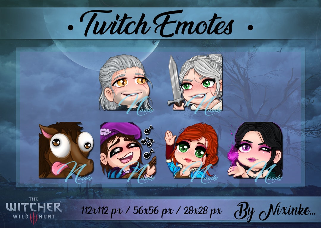 Witcher Emotes // Geralt - Ciri - Roach - Dandelion - Triss - Yennefer ...