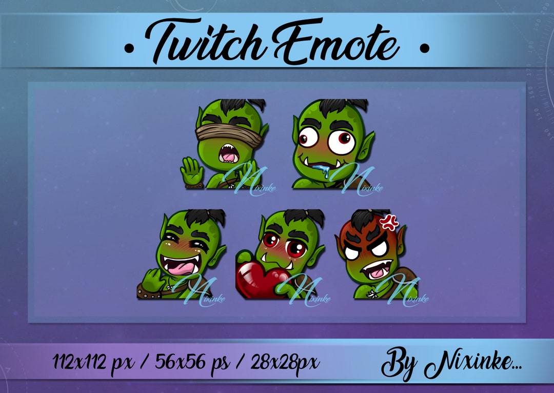 World of Warcraft Emote // Wow // Orc // Twitch Emotes - Etsy