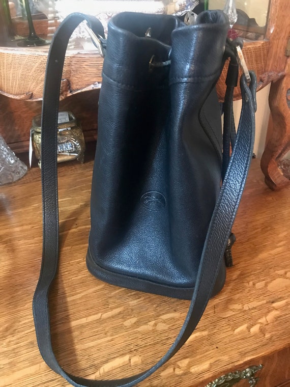 Vintage Longchamp drawstring leather purse, made in F… - Gem