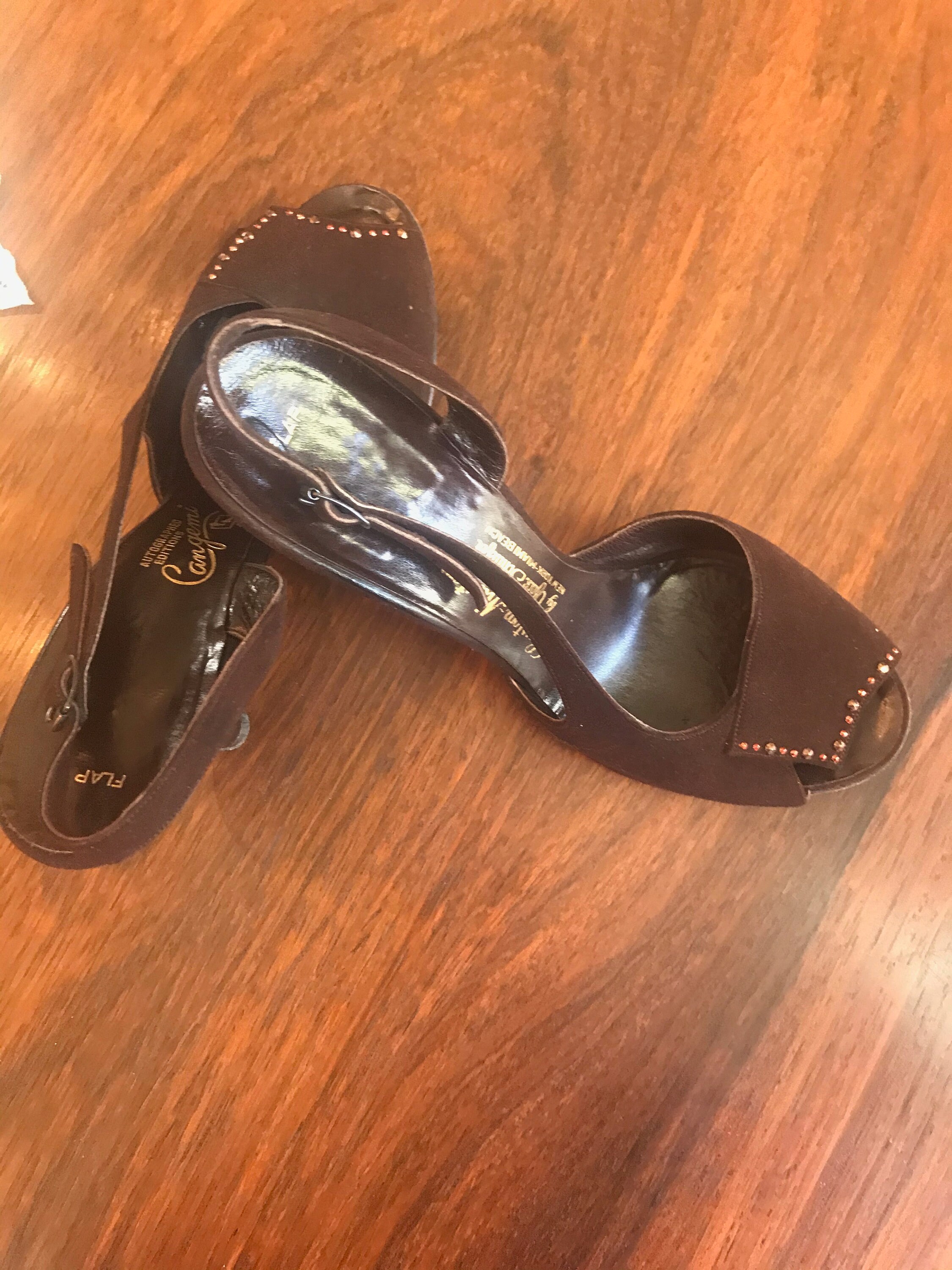 1940's CANGEMI by Jack Schaefer Custom Masters Brown Suede Open Toe ...