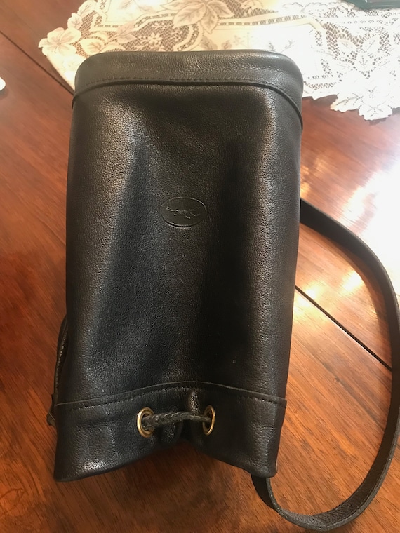Vintage Longchamp drawstring leather purse, made in F… - Gem