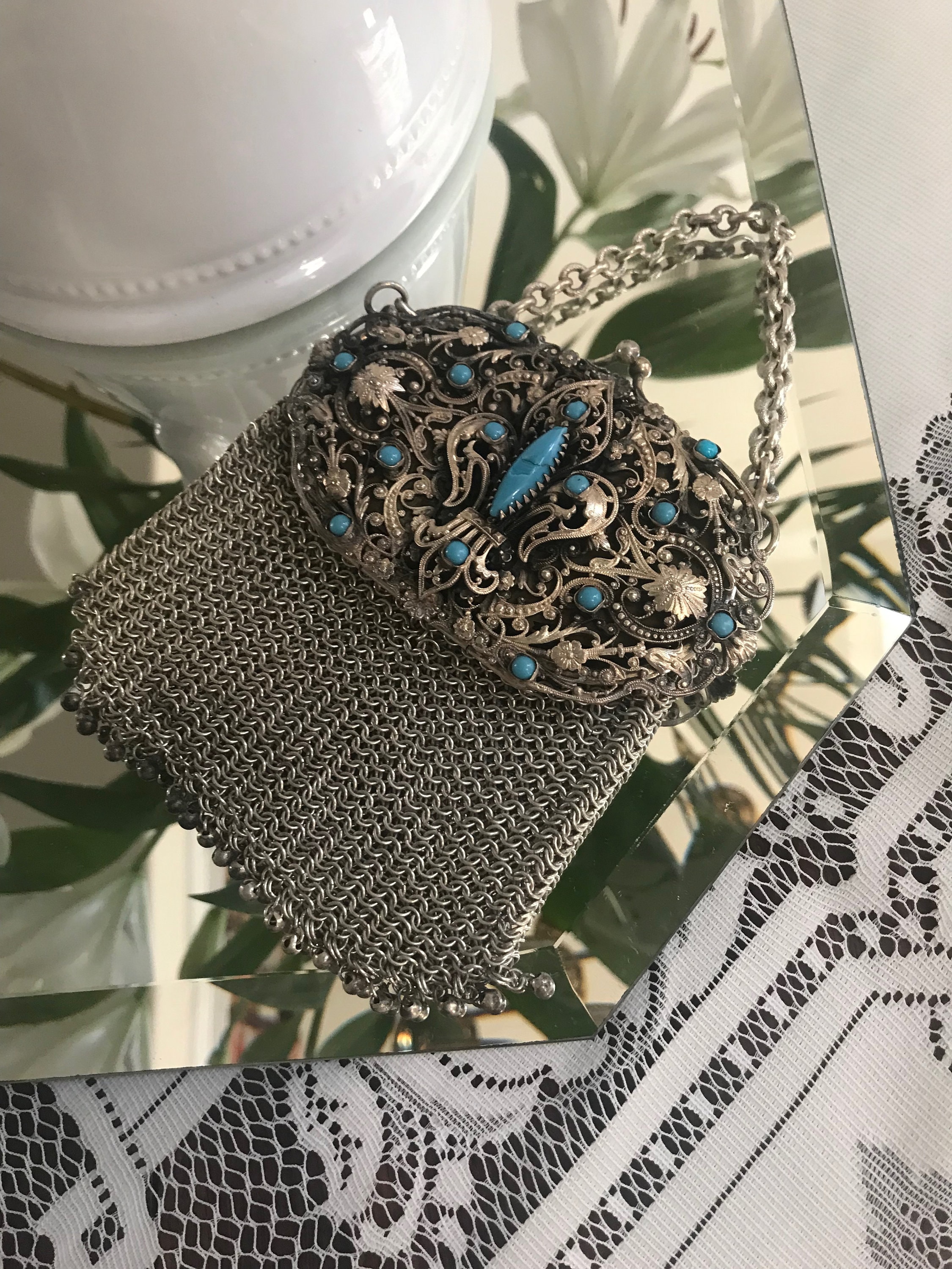 Stunning and Unusual Antique VICTORIAN EPNS Silver Purse Compact. - Etsy