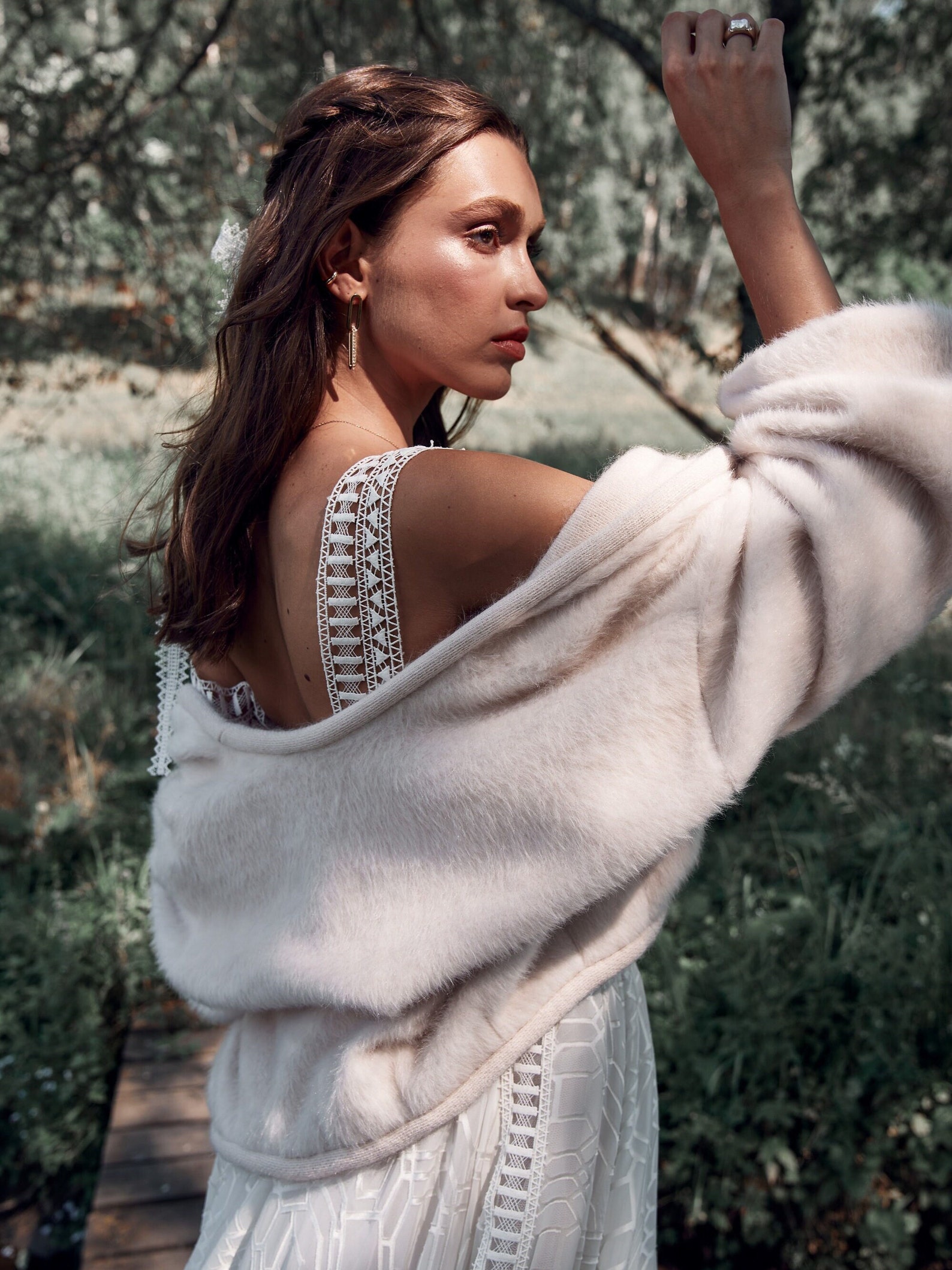 Vegan Angora Wool Bridal Cover-up: Spring Wedding Coat for Bride ...