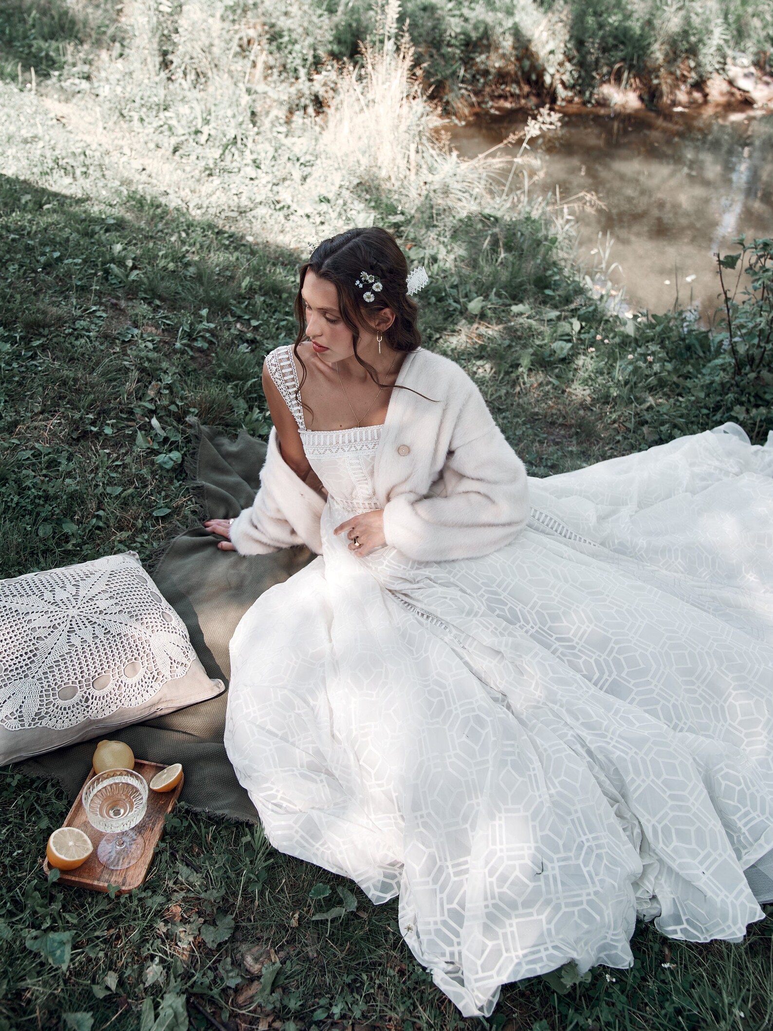 Vegan Angora Wool Bridal Cover-up: Spring Wedding Coat for Bride ...