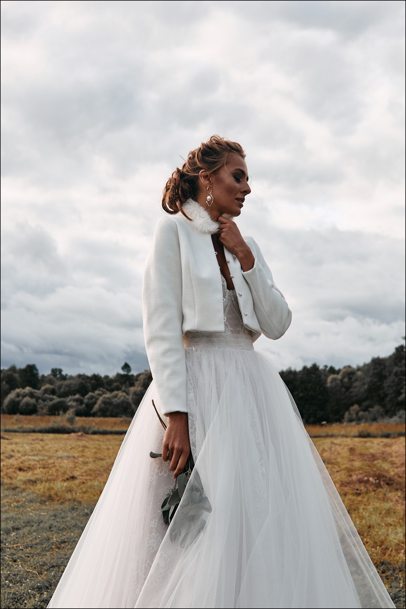 Warm Bridal Coat Wedding Jacket Ivory Jacket for Bride - Etsy