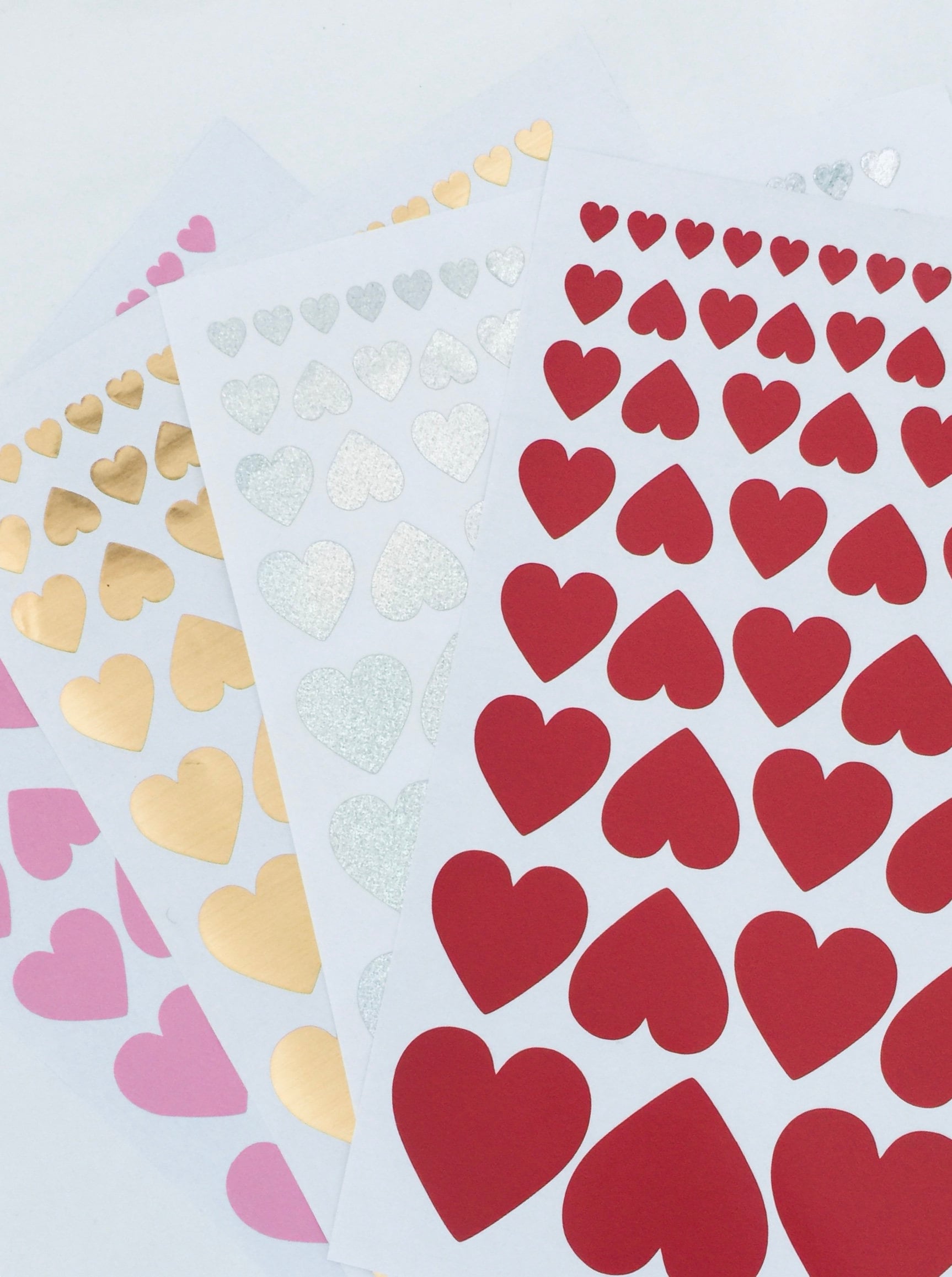 580 1cm Vinyl Hearts, Valentines, Custom Decal, Made to Order, Heart ...