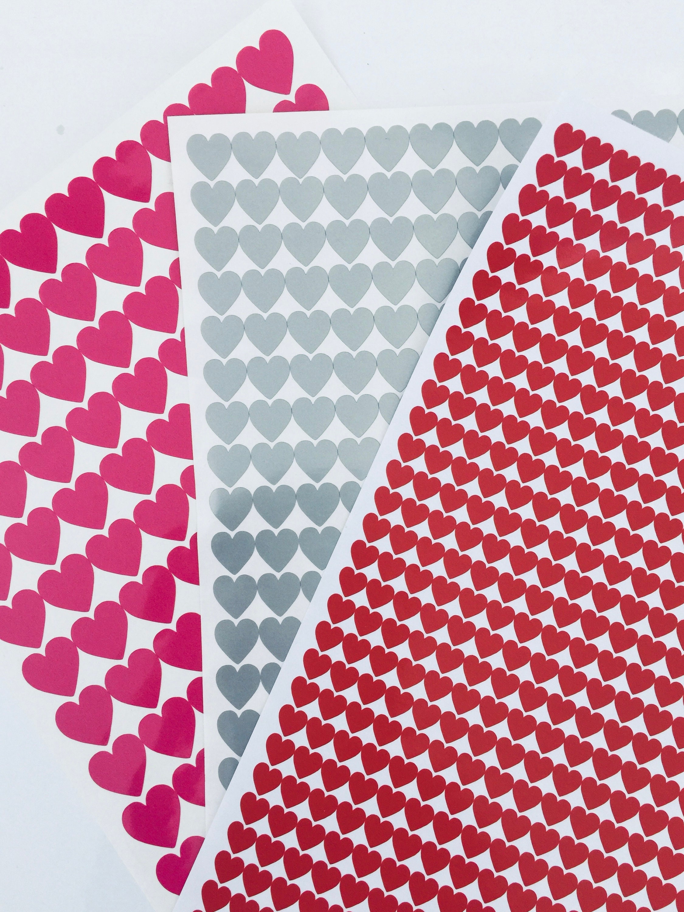 580 1cm Vinyl Hearts, Valentines, Custom Decal, Made to Order, Heart ...