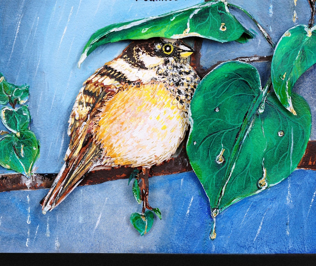 Framed Wren Paper Cut Collage With Bible Verse – Psalm 16:1 - Etsy