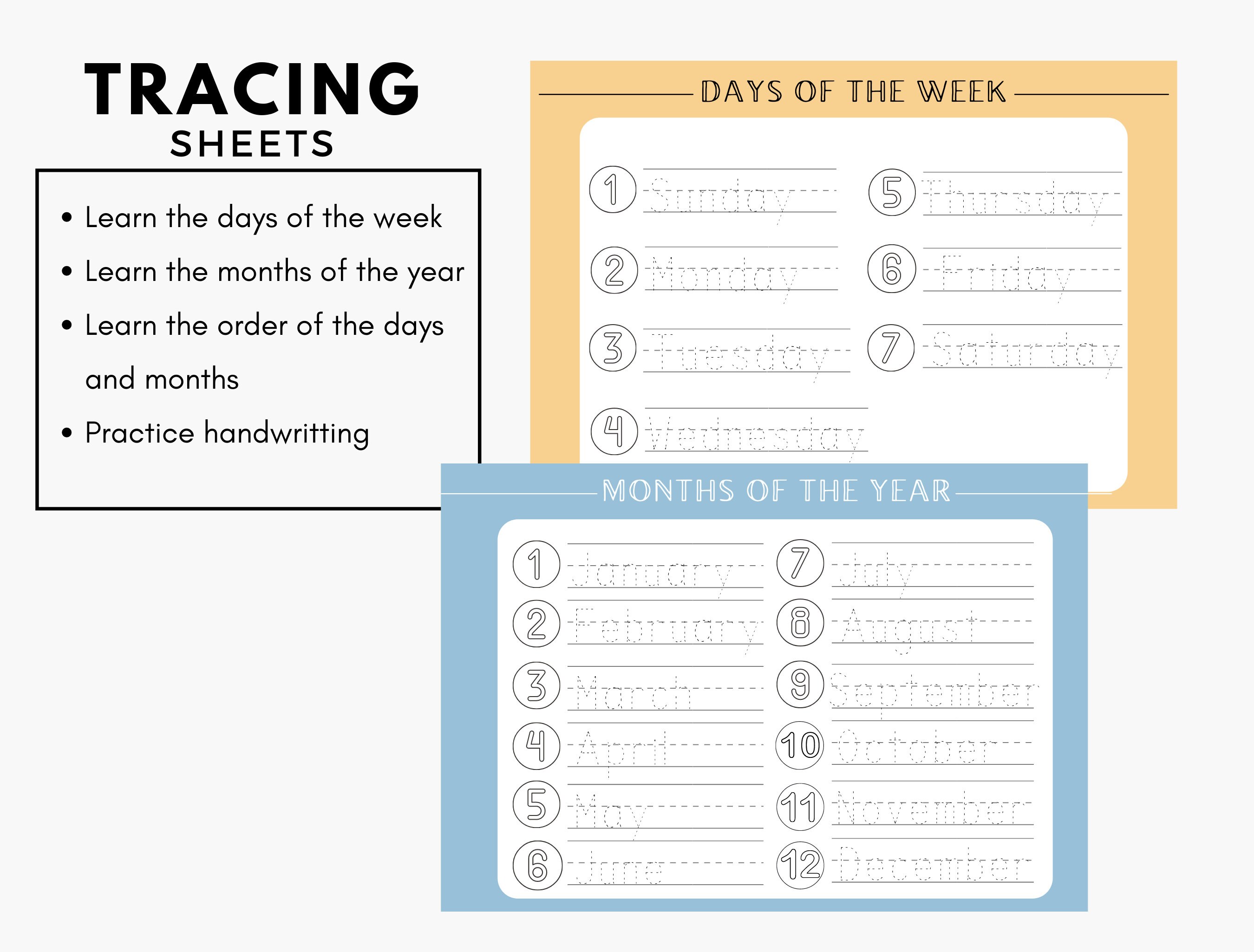 Early Learner Morning Calender (BOY) Prek- First Grade - Etsy UK