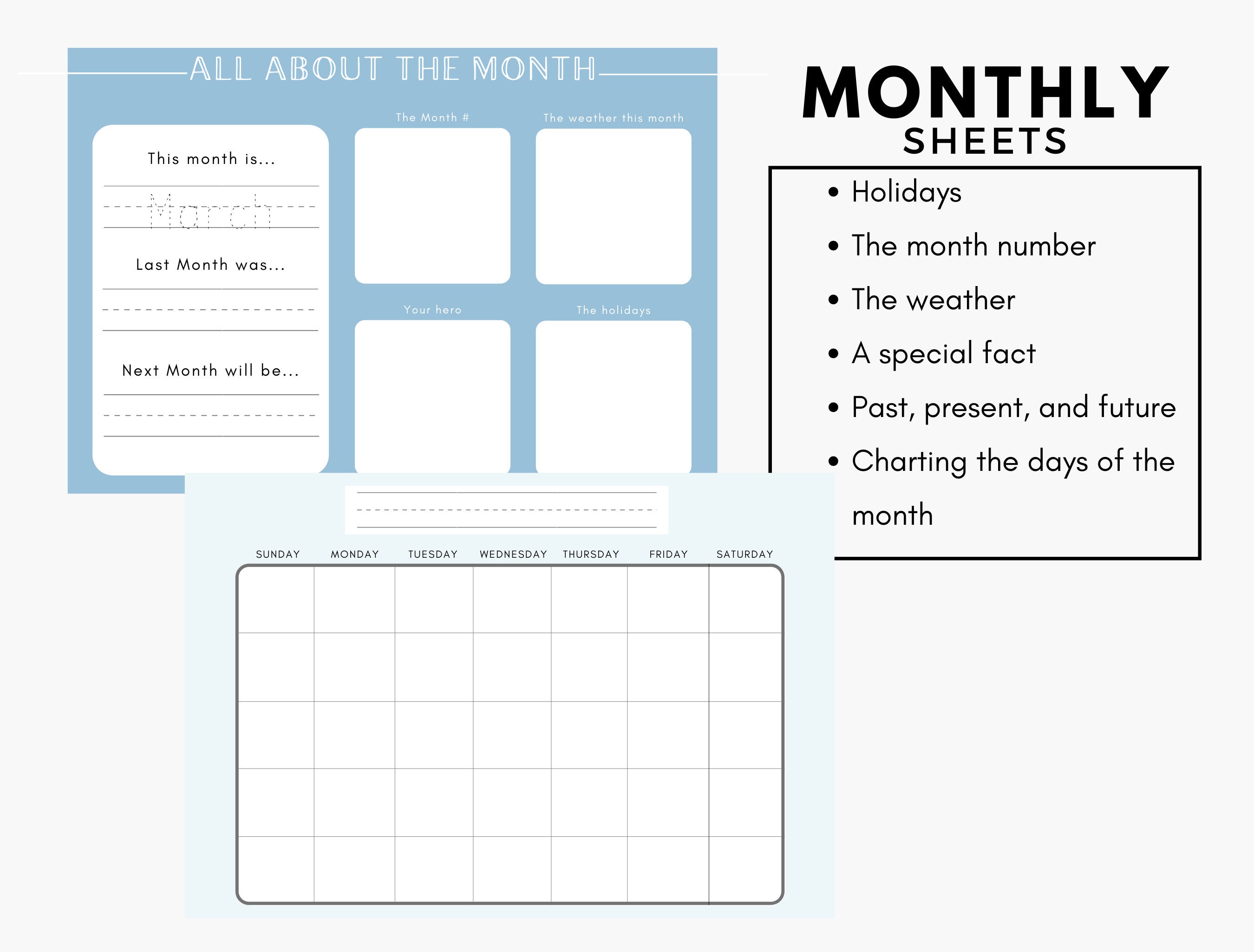 Early Learner Morning Calender (BOY) Prek- First Grade - Etsy UK