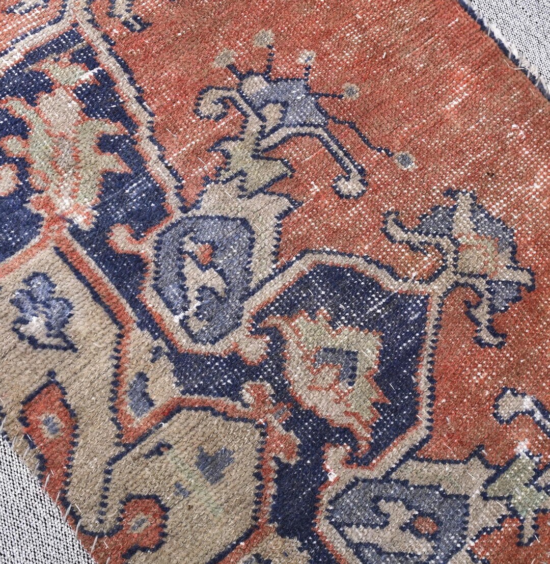 3x4 TURKISH VINTAGE RUG, 3x4 Rug, 3x4 Vintage Rug, Handmade Wool Rug ...