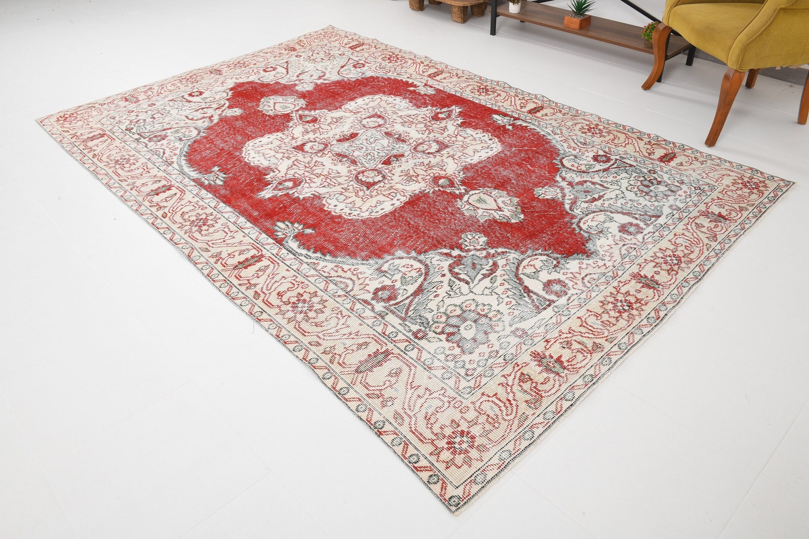 6x10 TURKISH VINTAGE Rug,6x10 Rug,6x10 Vintage Rug,handmade Wool Rug ...
