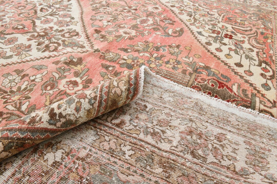 8x12 OVERSIZE VINTAGE Rug 8x12 Rug 8x12 Vintage Rug Handmade Wool Rug ...