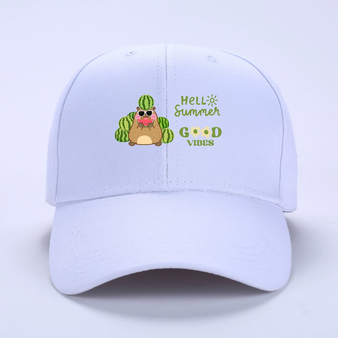 Capybara Baseball Cap, Summer Cap, Custom Hat for Men, Personalized Cap ...
