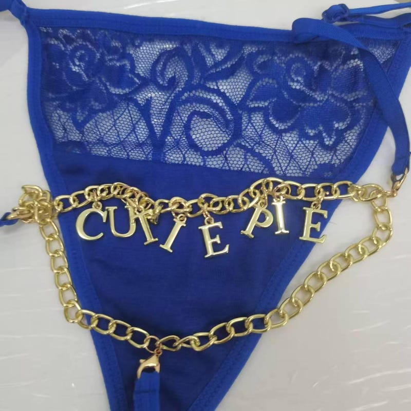 Personalized Name Thong Etsy