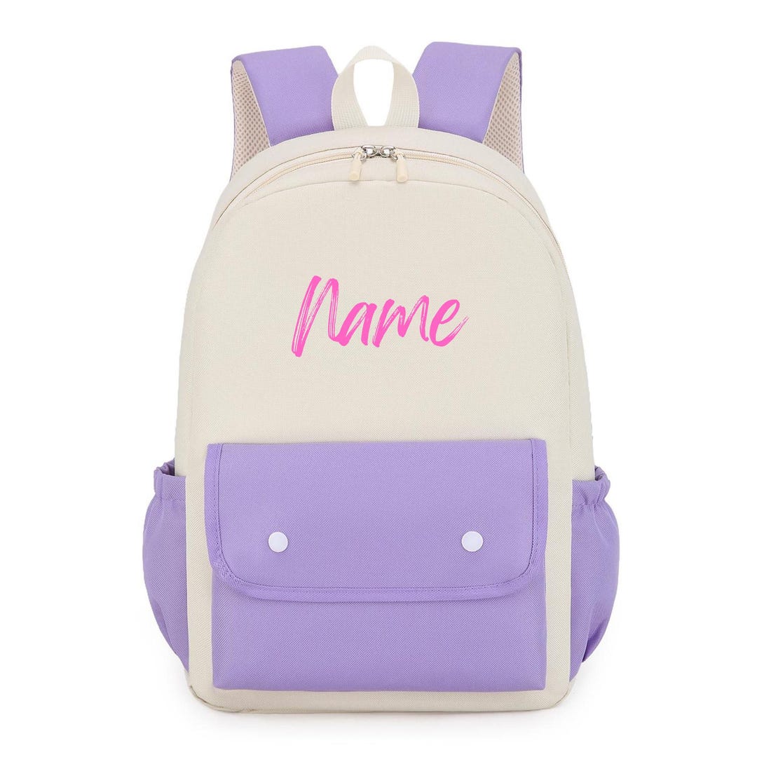 Personalized Name Backpack: Custom Student Book Bag - Etsy
