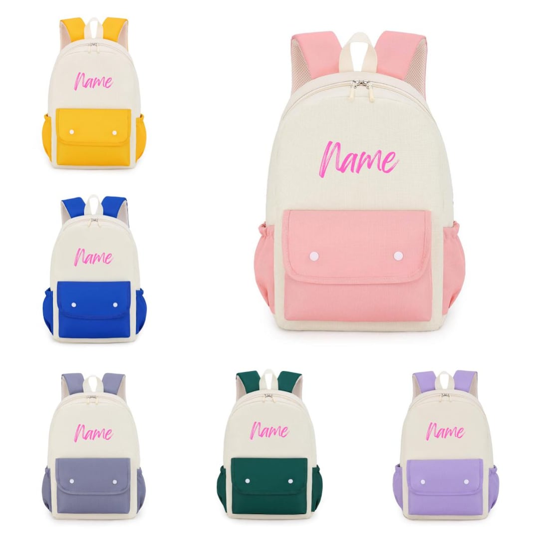 Personalized Name Backpack, Back to School Custom Backpack, Students ...