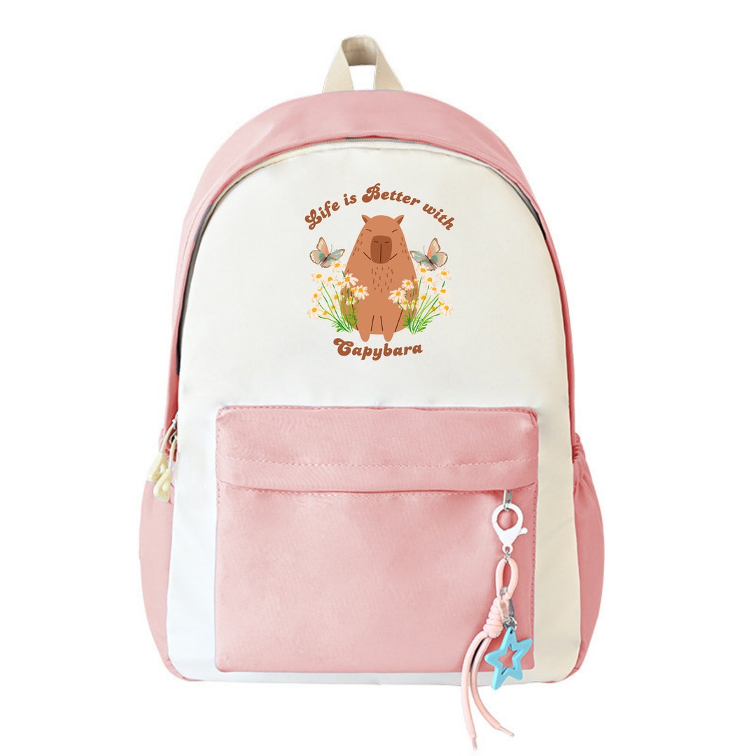 Capybara Backpack, Back to School Custom Backpack, Students Book Bag ...
