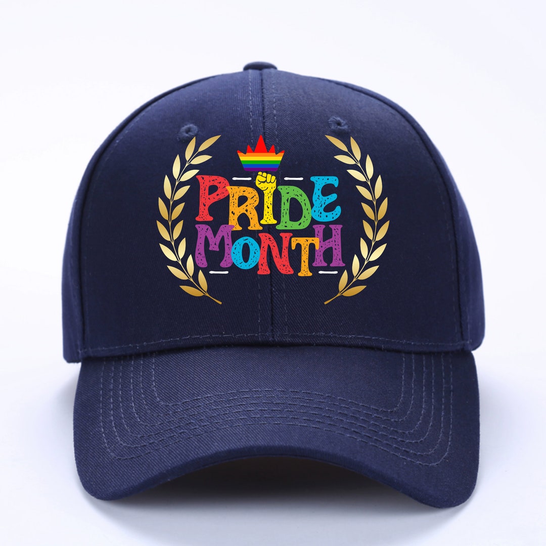 Pride Month Baseball Cap: Rainbow Flag, Custom Pride Hat - Etsy