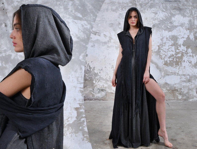 Jedi Alchemist Hood Bohemian Men Shawl Organic Clothing - Etsy