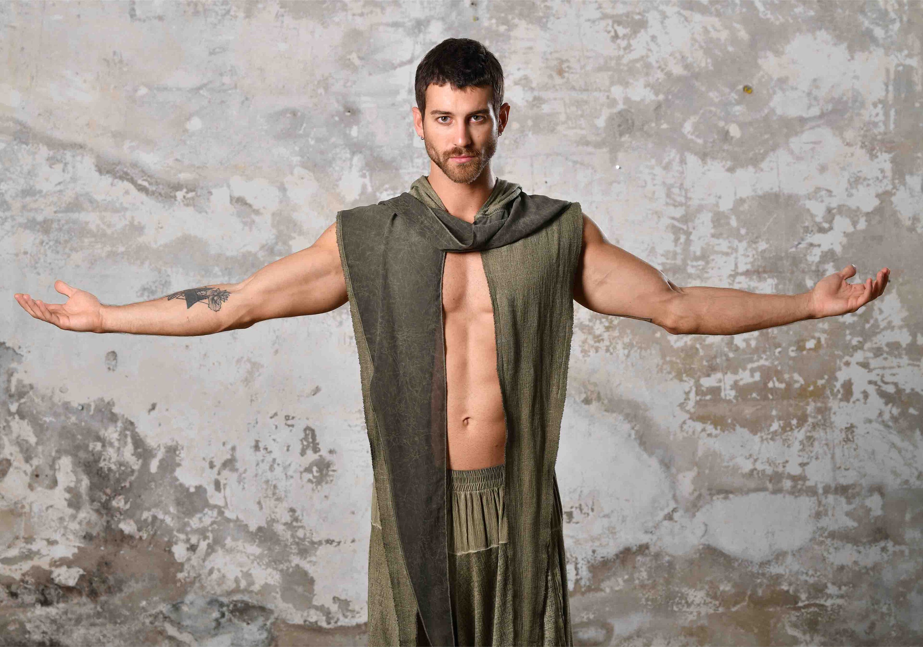 Green Hooded Shawl • Jedi Hood • Warrior • Shaman Ceremony Clothing ...